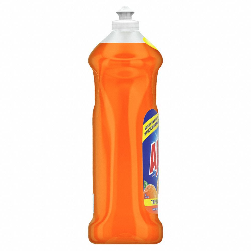 AJAX Dish Soap: Hand Wash, Liquid, Bottle, 52 oz, Orange, 6 PK - 31HJ28 ...