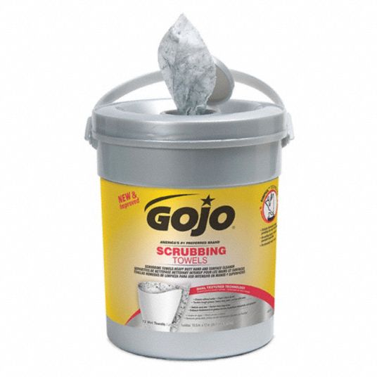 GOJO, Bucket, 72 Wipes per Container, Hand and Surface Scrubbing Towels ...