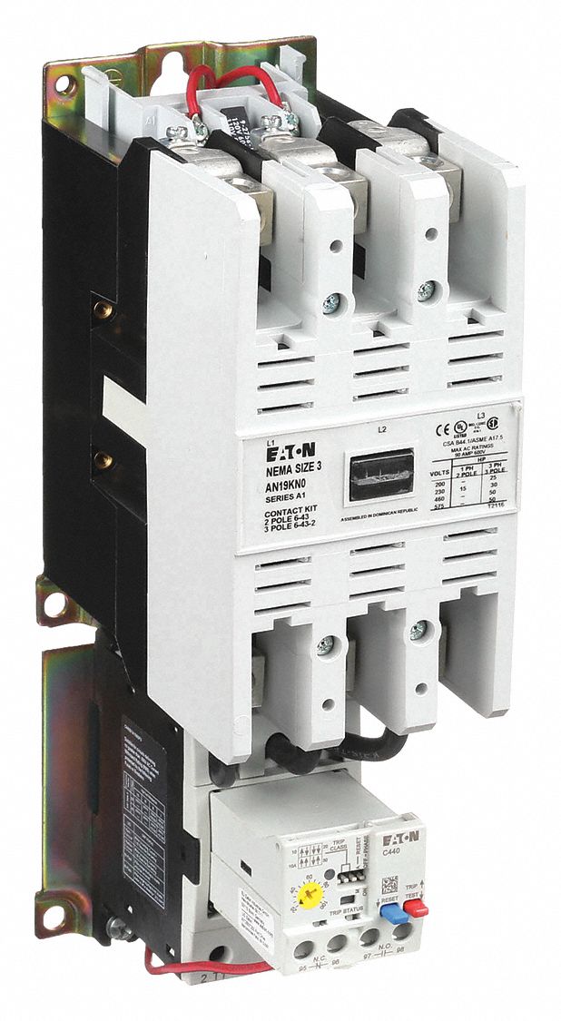 EATON, Reversing, 3 Poles, Magnetic Motor Starter - 31HJ98 ...