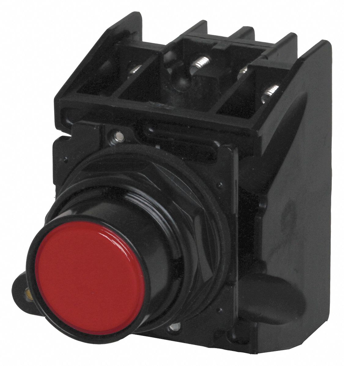 EATON, Red, 30 mm Size, Hazardous Location Push Button with Contacts ...