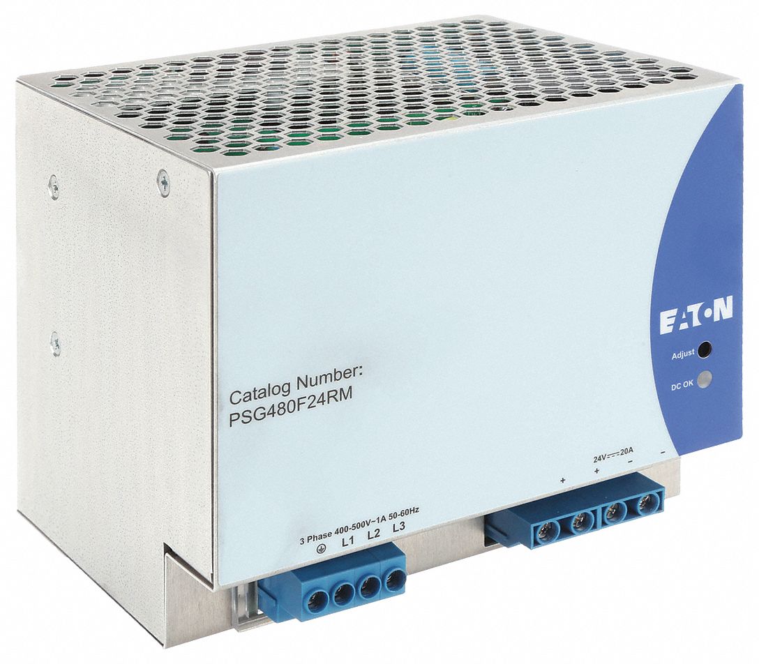 EATON, DIN Rail, 960 W Output Power - Rated, DC Power Supply - 31HL57 ...