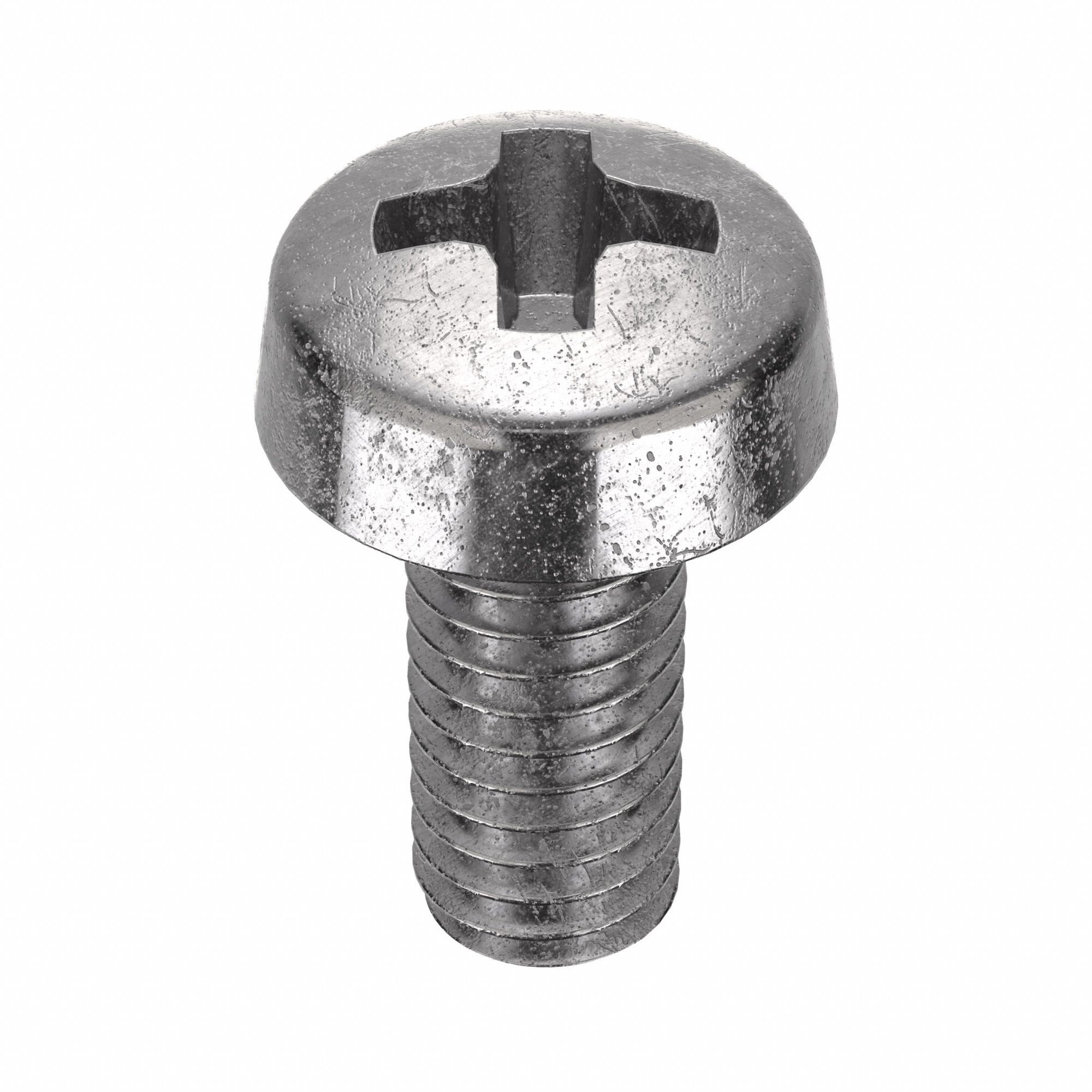 M2.5x0.45 Thread Size, 6 mm Lg, Machine Screw - 31JR98|M55340.025.0006 - Grainger