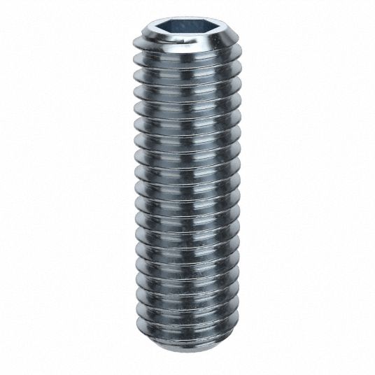 M8x1.25 Thread Size, 25 mm Overall Lg, Socket Set Screw - 31JY83|M07860 ...