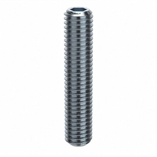 M8x1.25 Thread Size, 40 mm Overall Lg, Socket Set Screw - 31JY85|M07860 ...