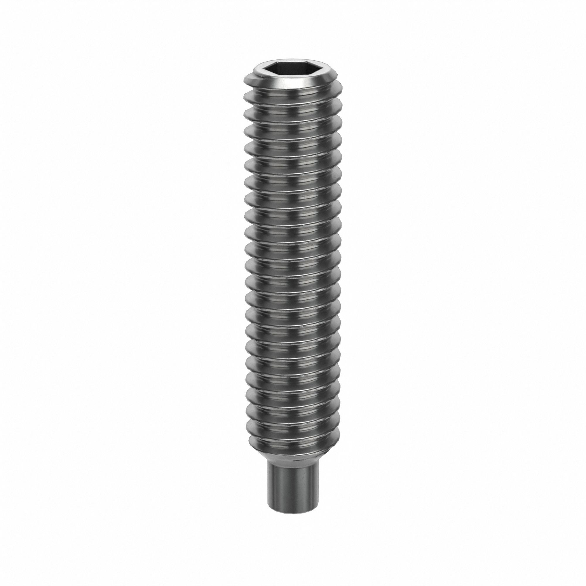 M2.5x0.45 Thread Size, 12 mm Overall Lg, Socket Set Screw - 31JZ39 ...