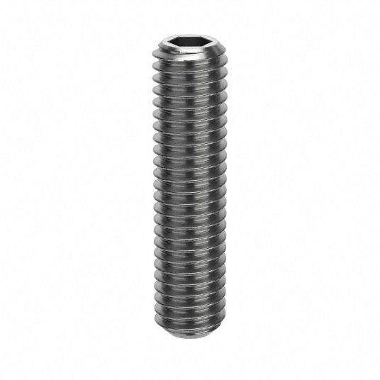 M6x1 Thread Size, 25 mm Overall Lg, Socket Set Screw - 31KA53|M51240 ...