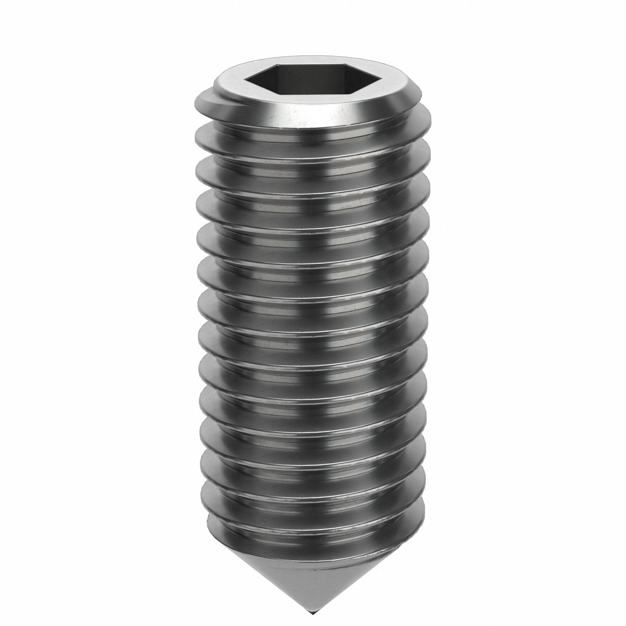M10x1.5 Thread Size, 25 mm Overall Lg, Socket Set Screw - 31KC61|M51250.100.0025 - Grainger