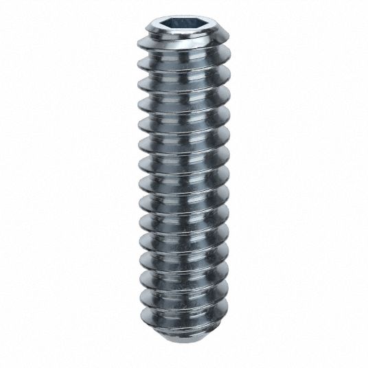 #6-32 Thread Size, 1/2 in Overall Lg, Socket Set Screw - 31KE11|U07860 ...