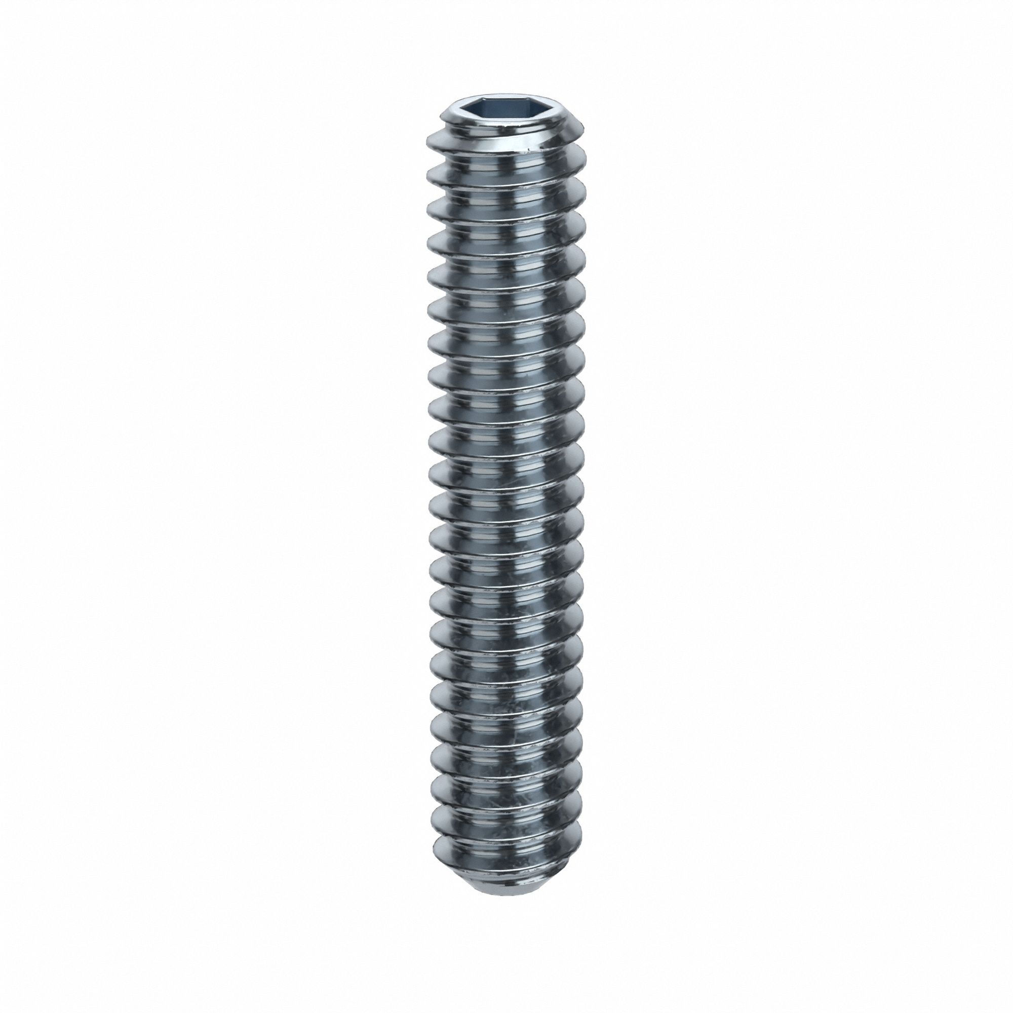 #10-24 Thread Size, 1 in Overall Lg, Socket Set Screw - 31KE31|U07860 ...