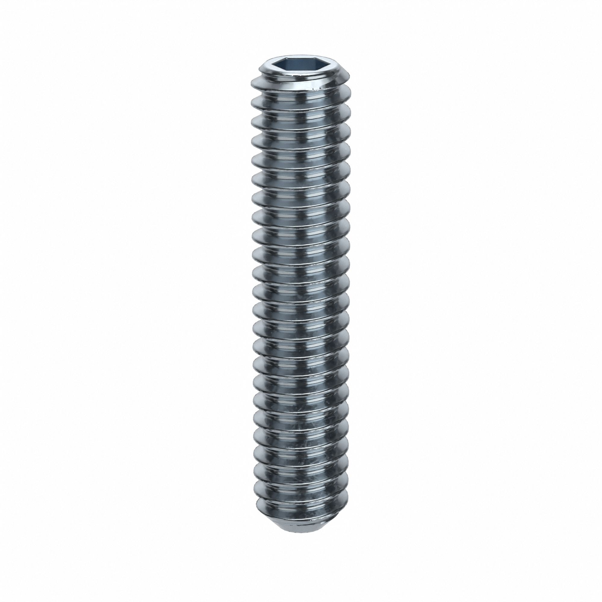 1/4"-20 Thread Size, 1 1/4 in Overall Lg, Socket Set Screw - 31KE42 ...