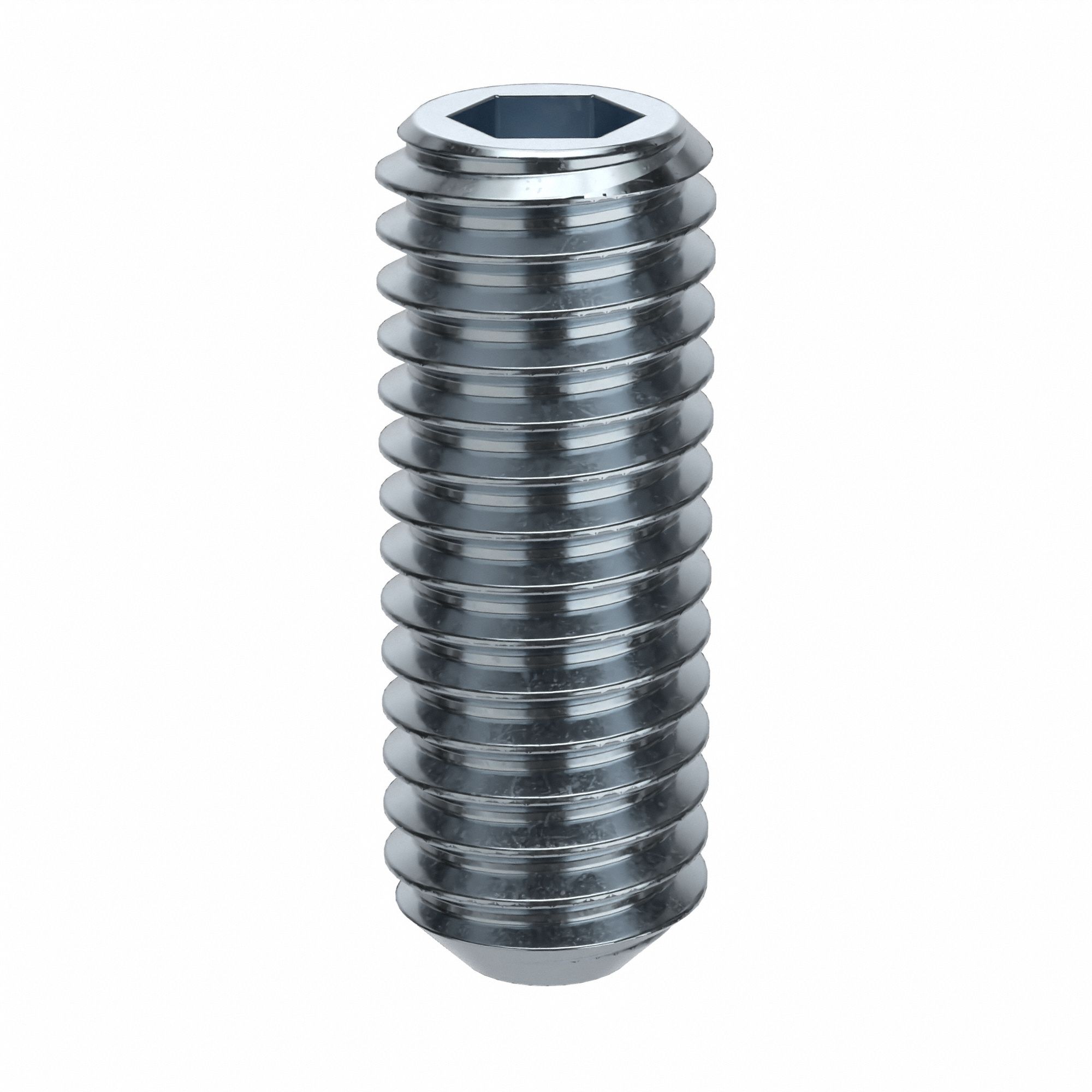 3/8"-16 Thread Size, 1 in Overall Lg, Socket Set Screw - 31KE64|U07860 ...