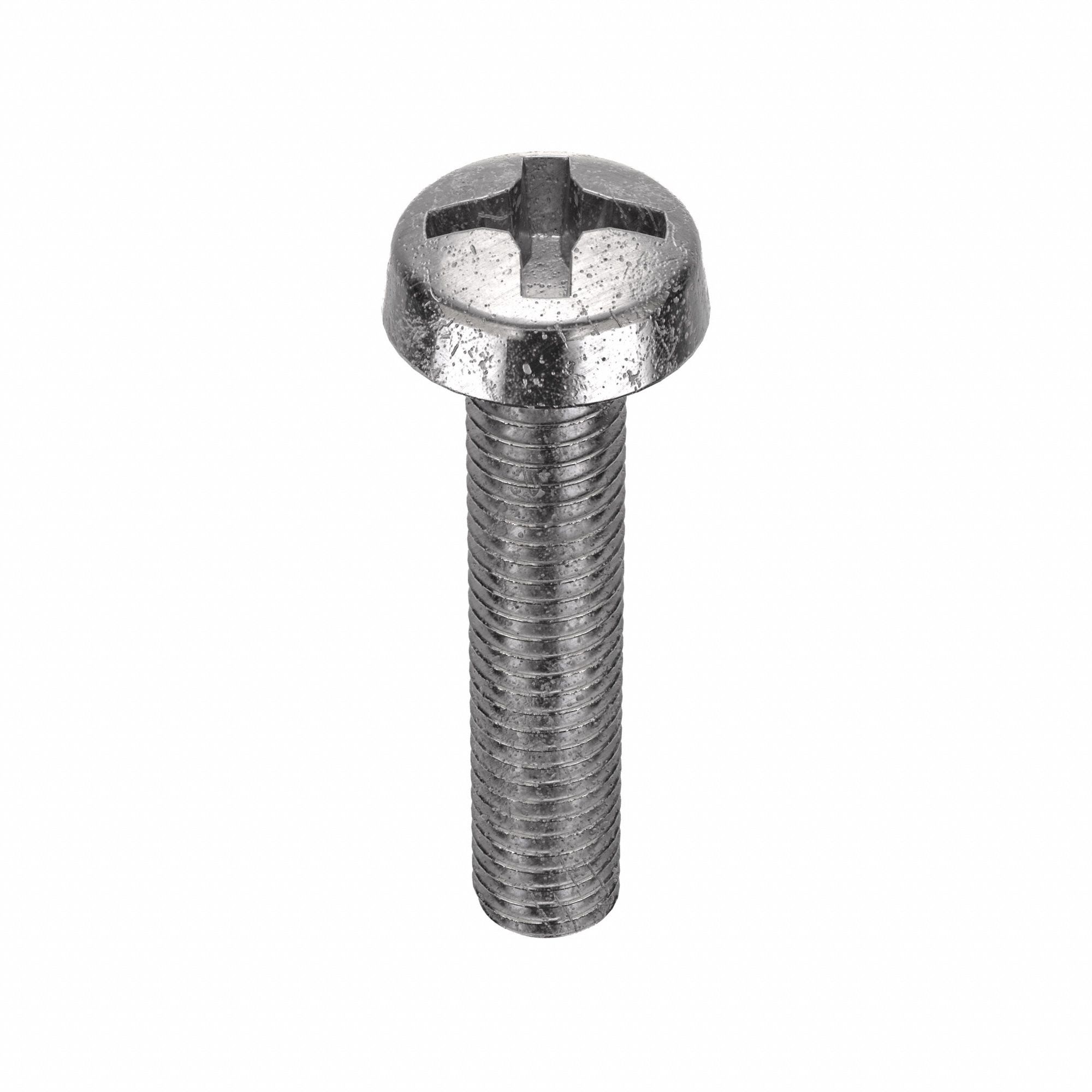 M8x1.25 Thread Size, 40 mm Lg, Machine Screw - 31KJ02|M51340.080.0040 ...