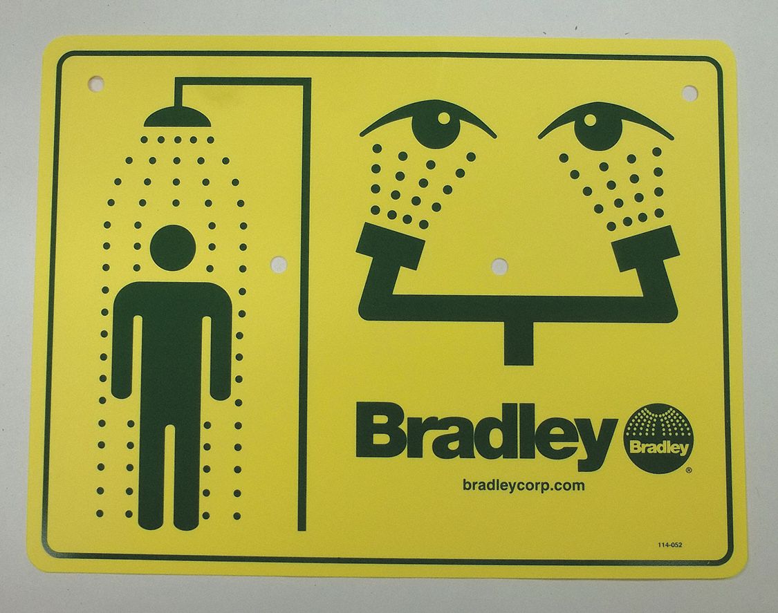 BRADLEY Combination Sign - 31KN76|114-052 - Grainger