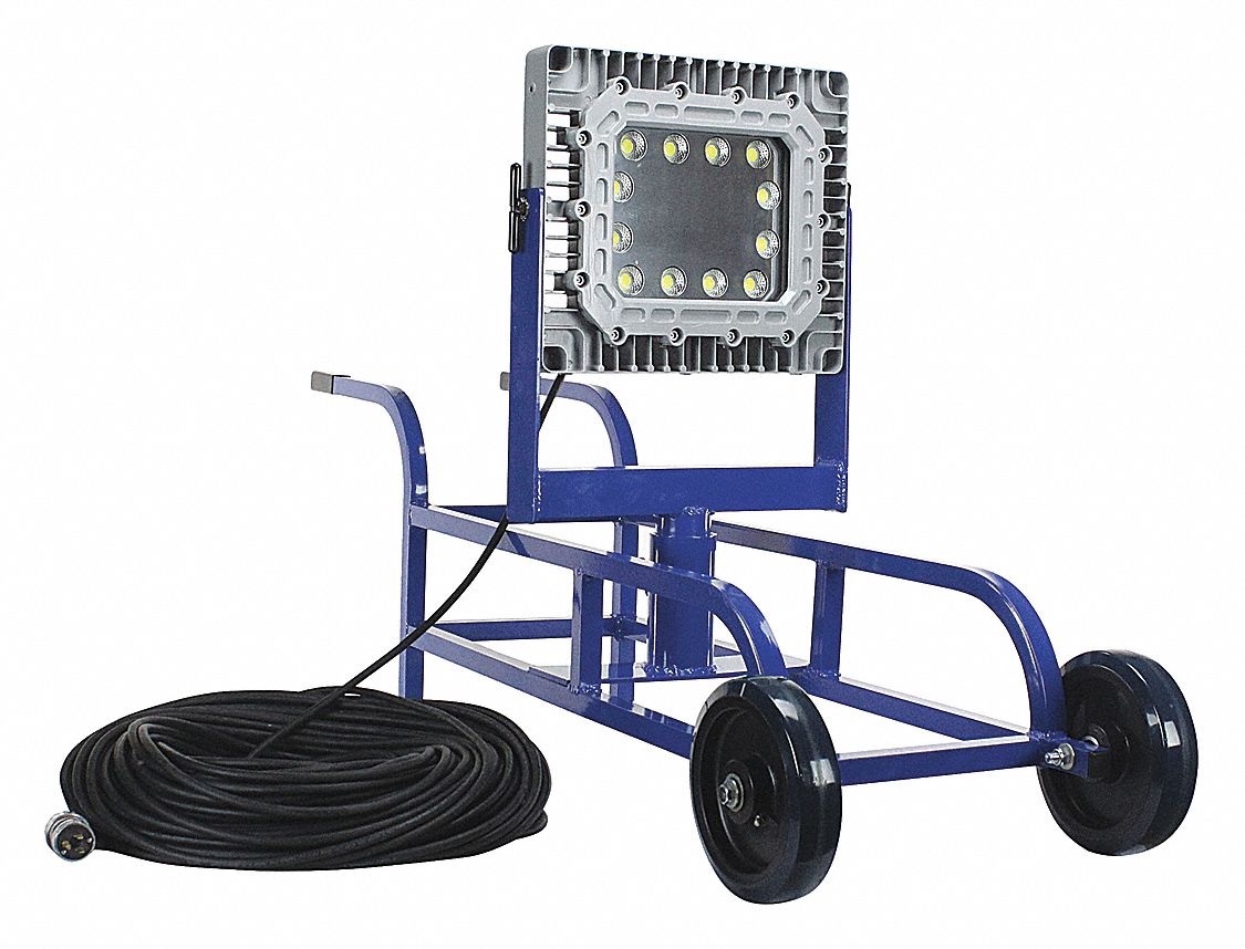 LARSON ELECTRONICS LLC, 12,000 lm Max Brightness, LED, Temporary Job ...