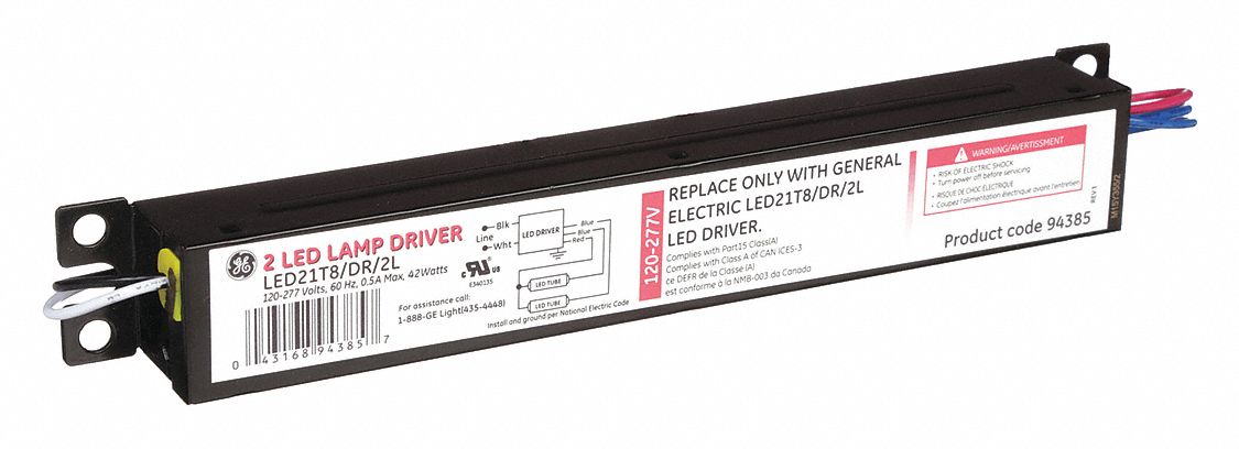 CURRENT, 2 Bulbs Supported, 120 to 277V AC, LED Driver - 31LA58|LED21T8 ...