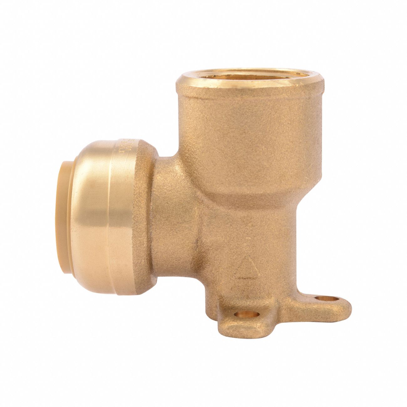 SHARKBITE Elbow Drop Ear: Brass, Push-to-Connect x Push-to-Connect, For 3/4 in x 3/4 in Tube OD ...