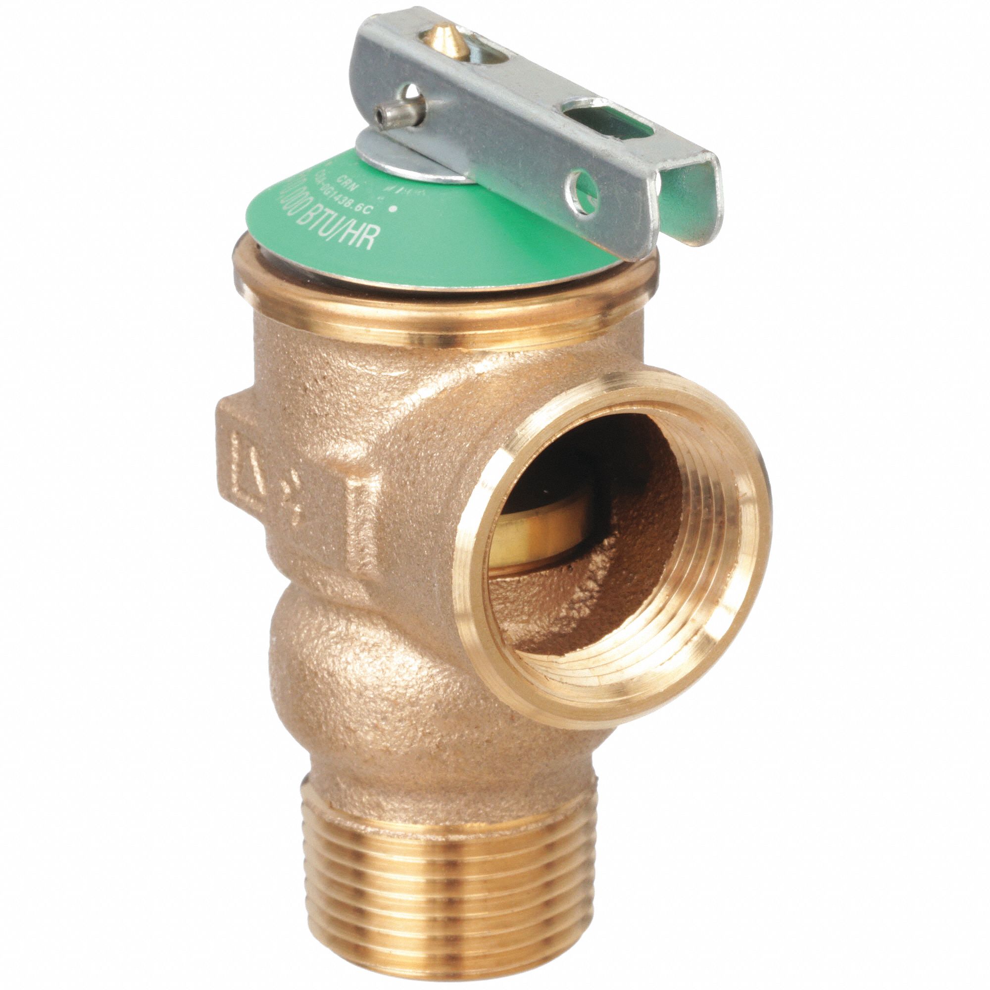 CASH ACME, MNPS x FNPT, 3/4 in x 3/4 in, Safety Relief Valve - 31LH30 ...