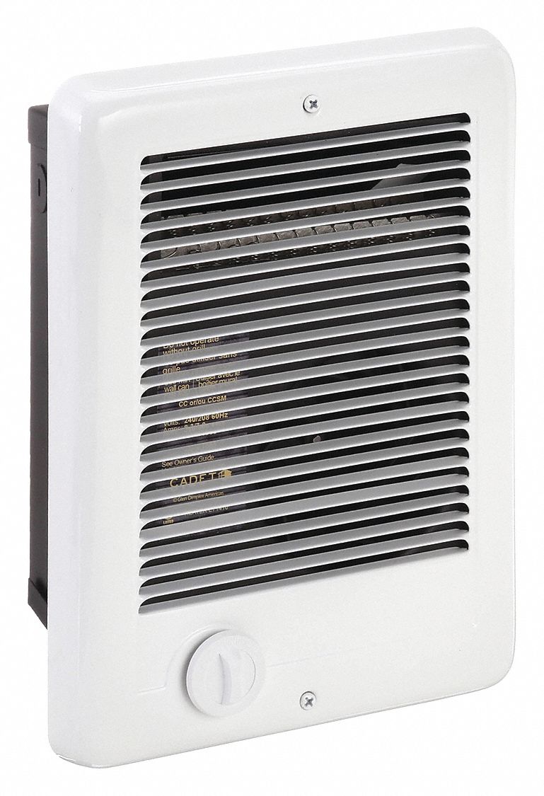 CADET, 750 W/563 W, 240/208V AC, Recessed Electric Wall-Mount Heater ...