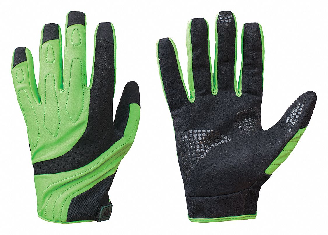 TURTLESKIN, Synthetic Suede, High Visibility Black/Green, Mechanics ...