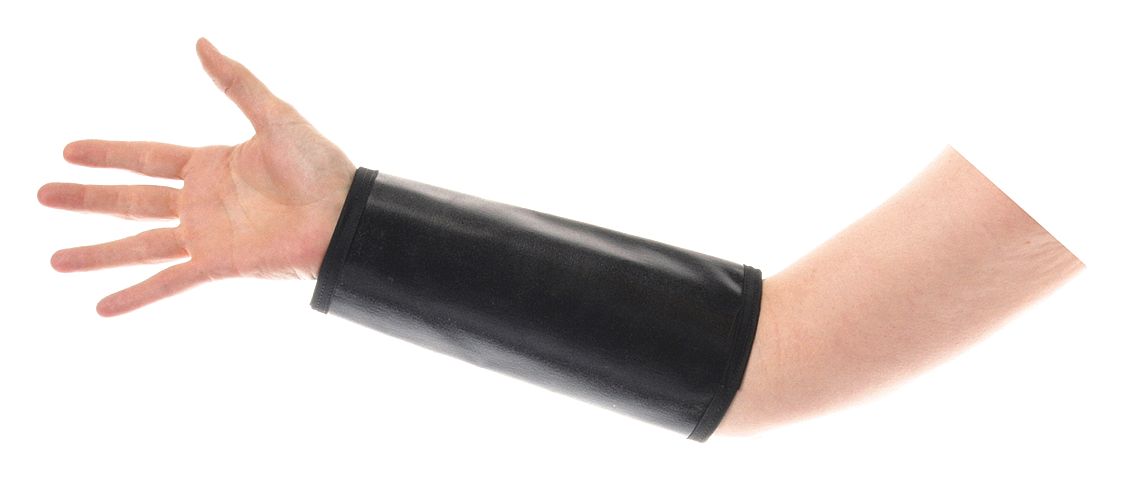 TURTLESKIN, ANSI/ISEA Cut Level 5, Black, Cut-Resistant Sleeve - 31LM47 ...