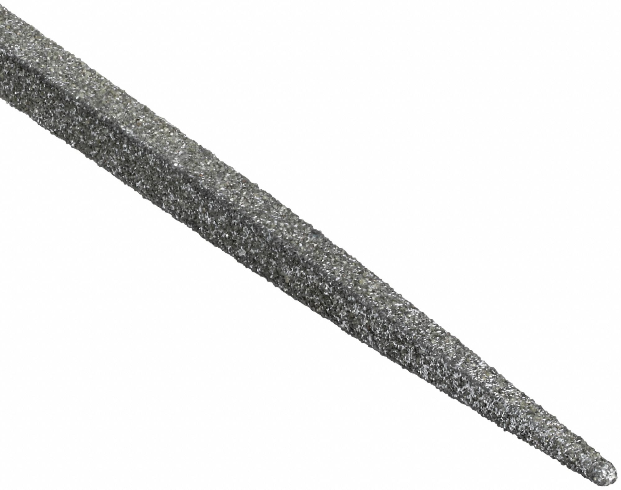 STRAUSS Needle File: Square, 100_80 Grit, 70 mm Lg without Tang, 3/32 ...