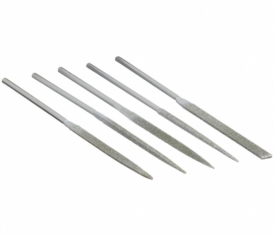 STRAUSS Juego de Limas de Aguja 140mm con mango Estándar con 5 piezas - Juegos de Limas Manuales ...