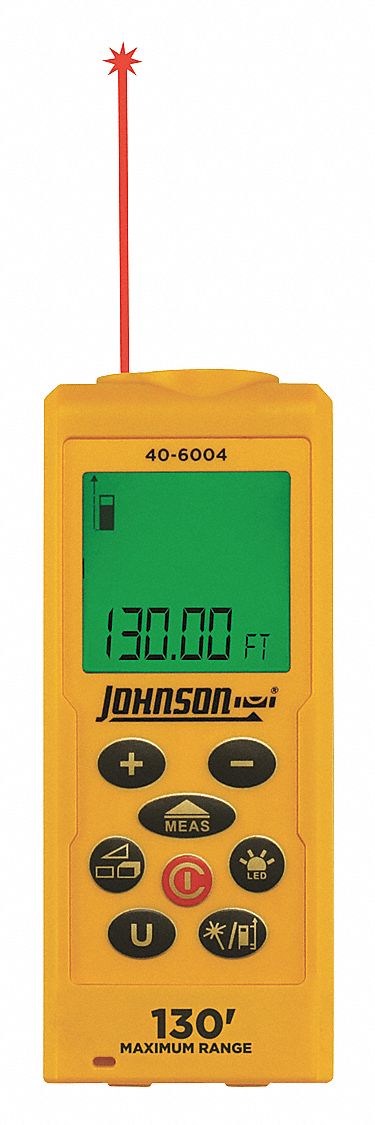 JOHNSON LEVEL & TOOL Laser Distance Meter, Indoor, Maximum Measuring ...