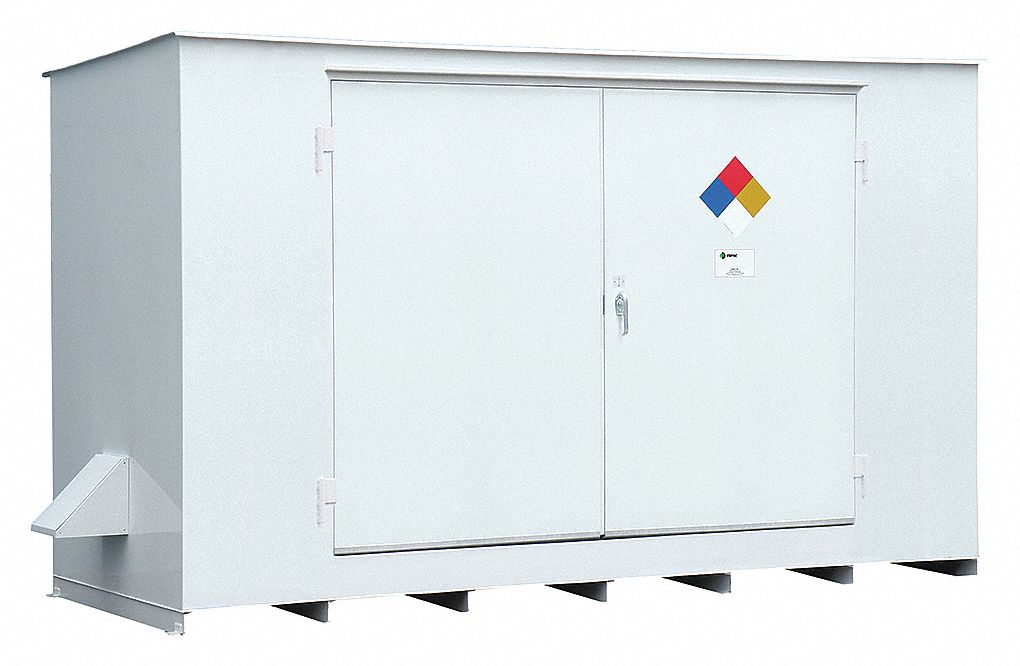 ENPAC 12-DRUM HAZMAT STORAGE BUILDING - Bulk Storage Lockers ...