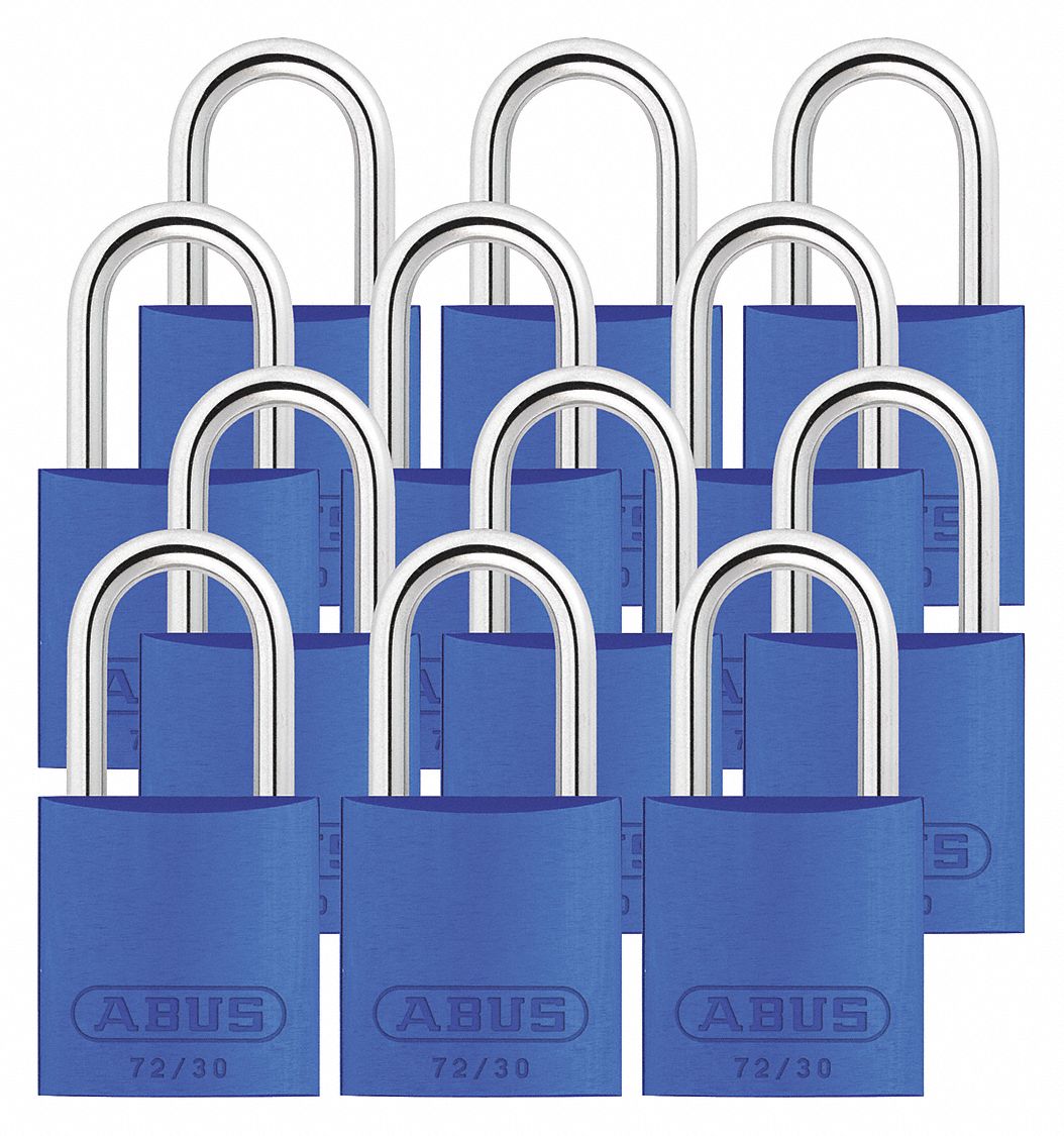 ABUS Candado de Bloqueo Azul con 1 llaves Igual - Candados con Mecanismo de Bloqueo - 31NE97 ...