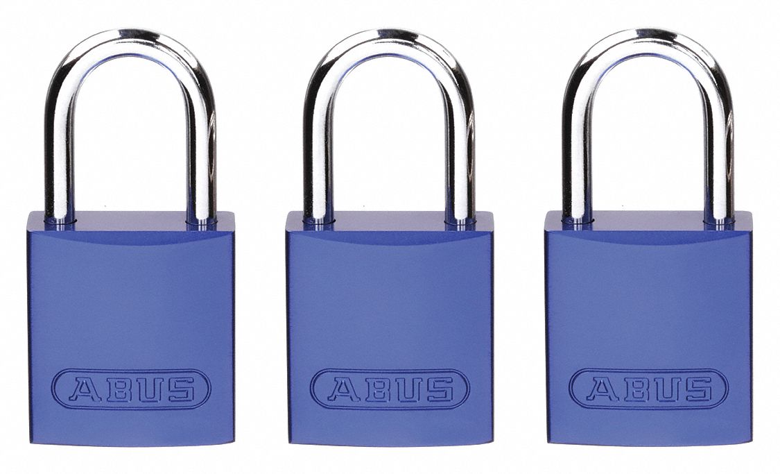 ABUS, Keyed Alike, Aluminum, Lockout Padlock - 31NF07|72/30 KA X 3 - Grainger