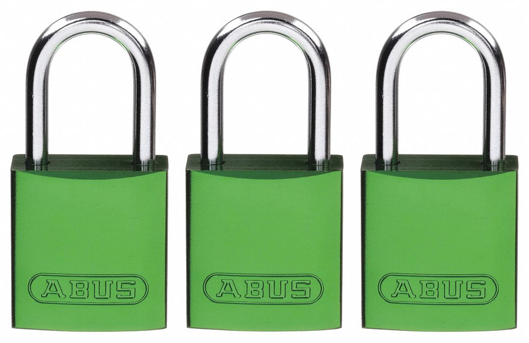 ABUS, Keyed Alike, Aluminum, Lockout Padlock - 31NF09|72/30 KA X 3 - Grainger