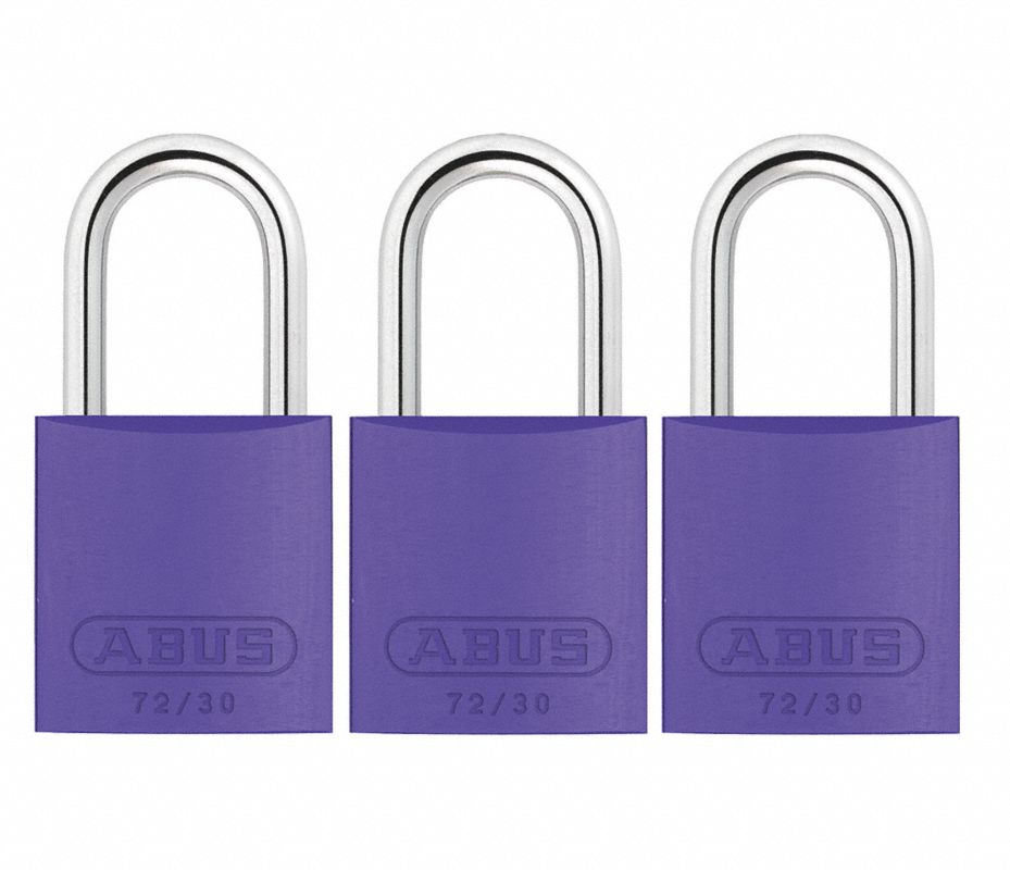 ABUS Candado de Bloqueo Morado con 1 llaves Igual - Candados con Mecanismo de Bloqueo - 31NF11 ...