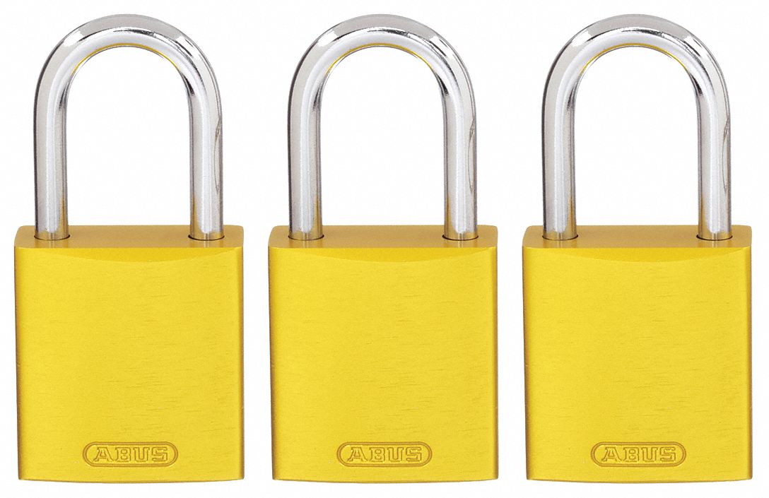 ABUS, Keyed Alike, Aluminum, Lockout Padlock - 31NF14|72/30 KA X 3 - Grainger