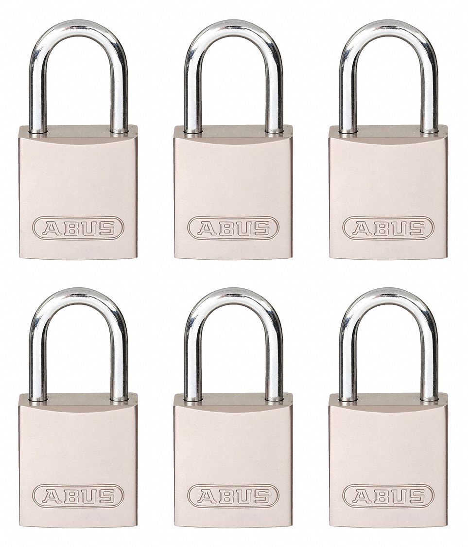 ABUS, Keyed Alike, Aluminum, Lockout Padlock - 31NF22|72/30 KA X 6 - Grainger