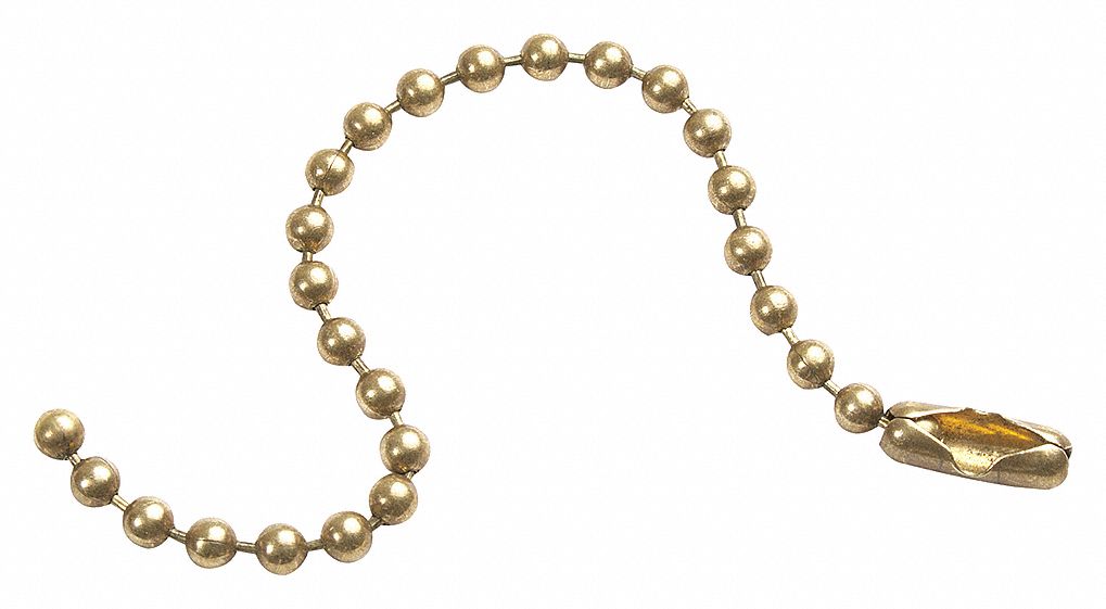 C.H. HANSON CHAIN BRASS PLATED BEADED 6IN 100PK - 22985 - CHH40098 ...