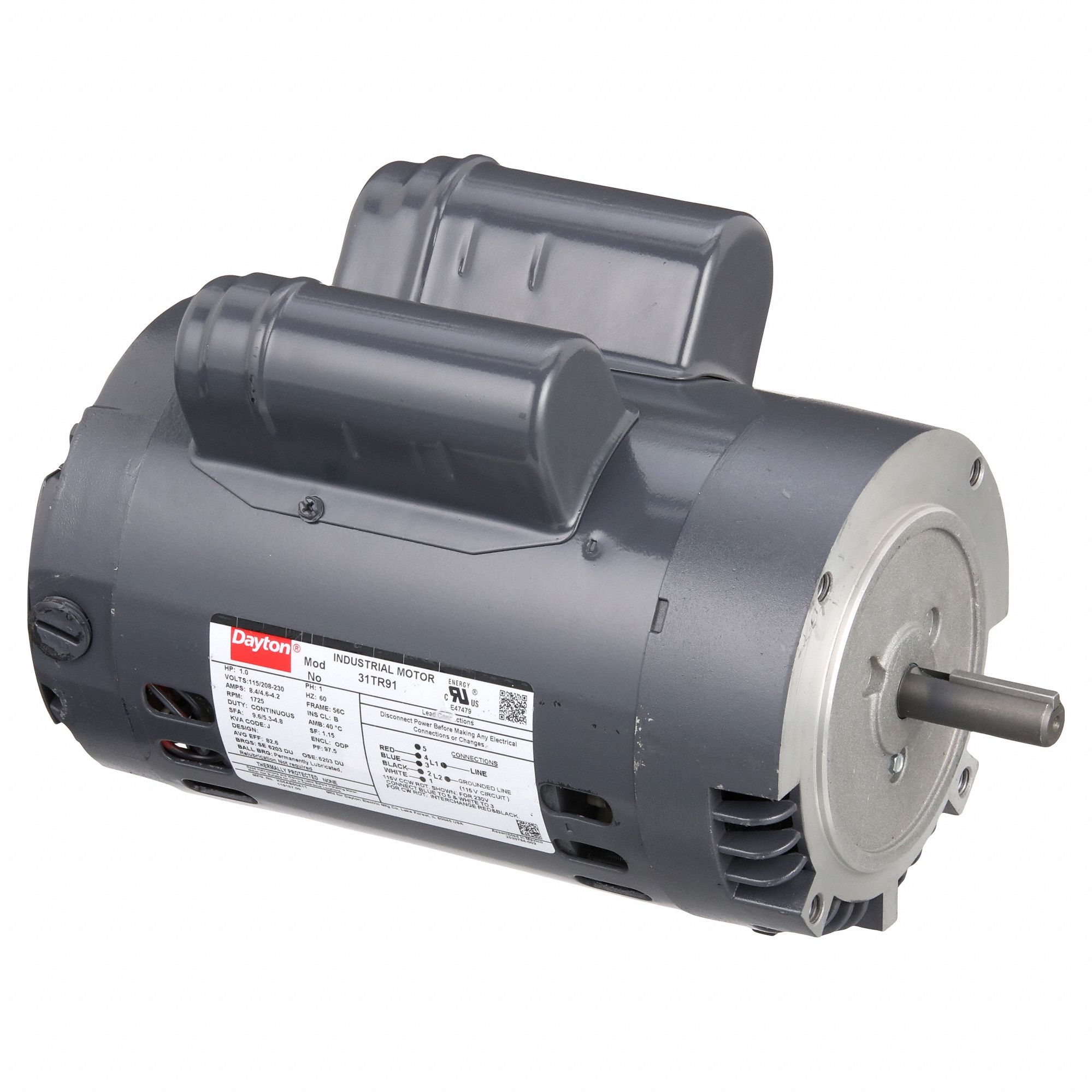 DAYTON, Single Phase, 1 hp, General Purpose Motor - 31TR91|119167.00 ...