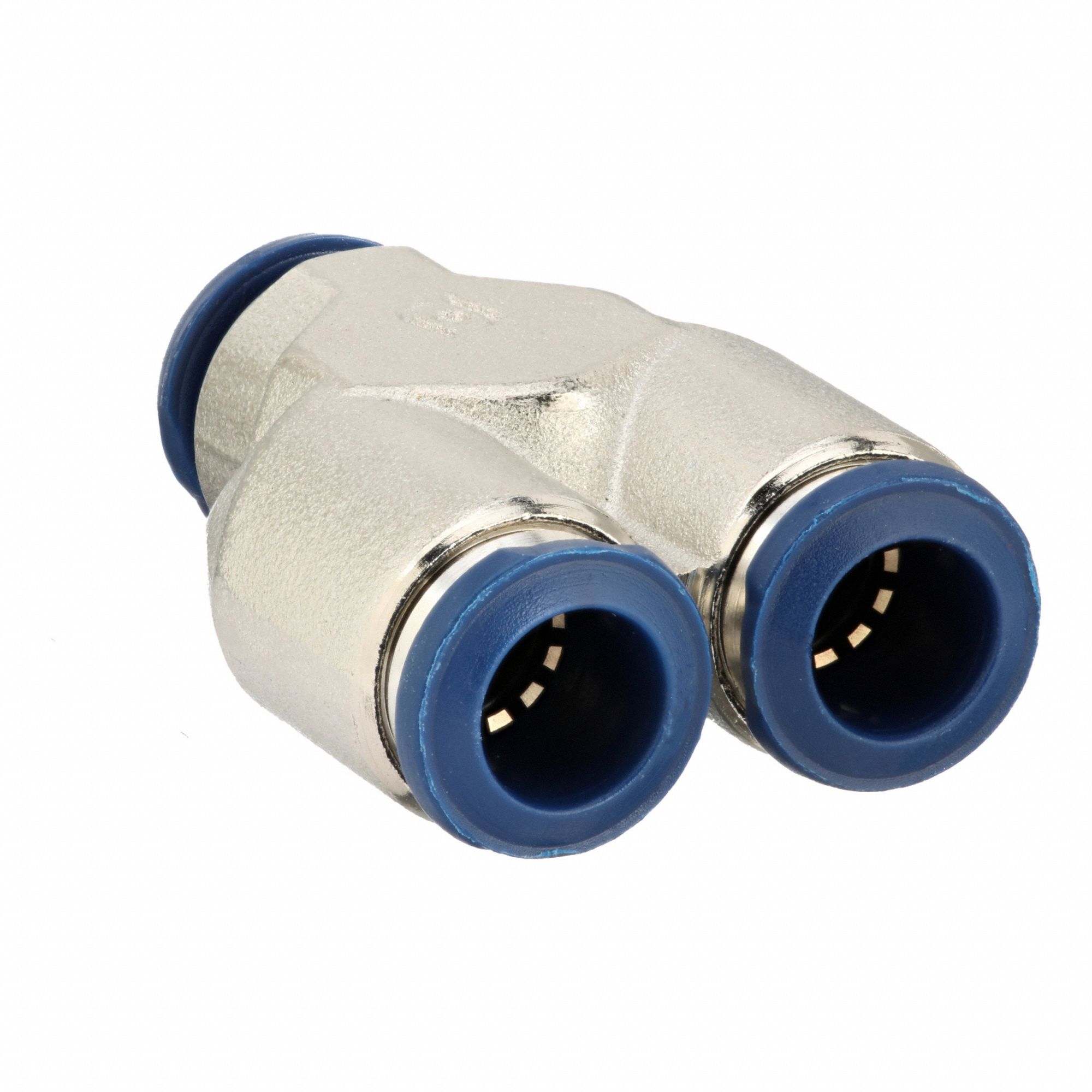 AIGNEP USA, 1/4 in OD x 1/4 in OD x 1/4 in OD Size, Brass, Push-Fit Wye Fitting - 31TT88|88310 ...