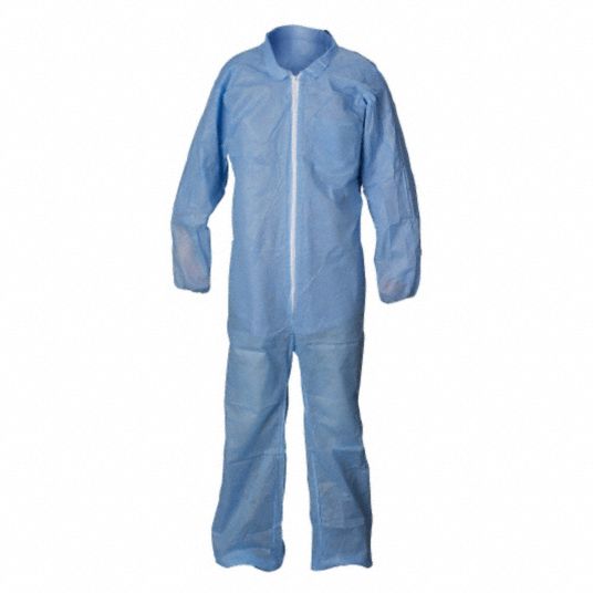 CONDOR, Blue, Serged Seam, Coveralls - 31TU70|31TU70 - Grainger