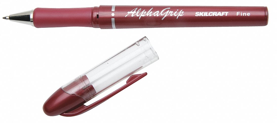 ABILITY ONE, SKILCRAFT® AlphaGrip, Red, Pen Set - 31UD97|7520-01-424 ...