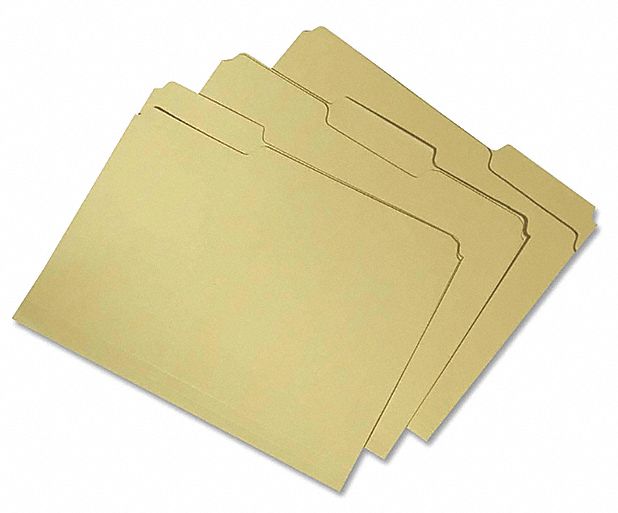 ABILITY ONE, 8 1/2 in Ht, 11 in Wd, File Folders - 31UF34|7530-01-566 ...