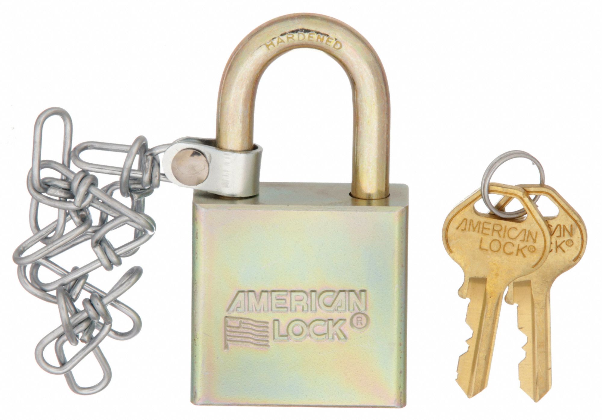 5/16 in Shackle Dia, 1 in x 2 in x 3/4 in, Padlock - 31UF63|5340-01-588 ...