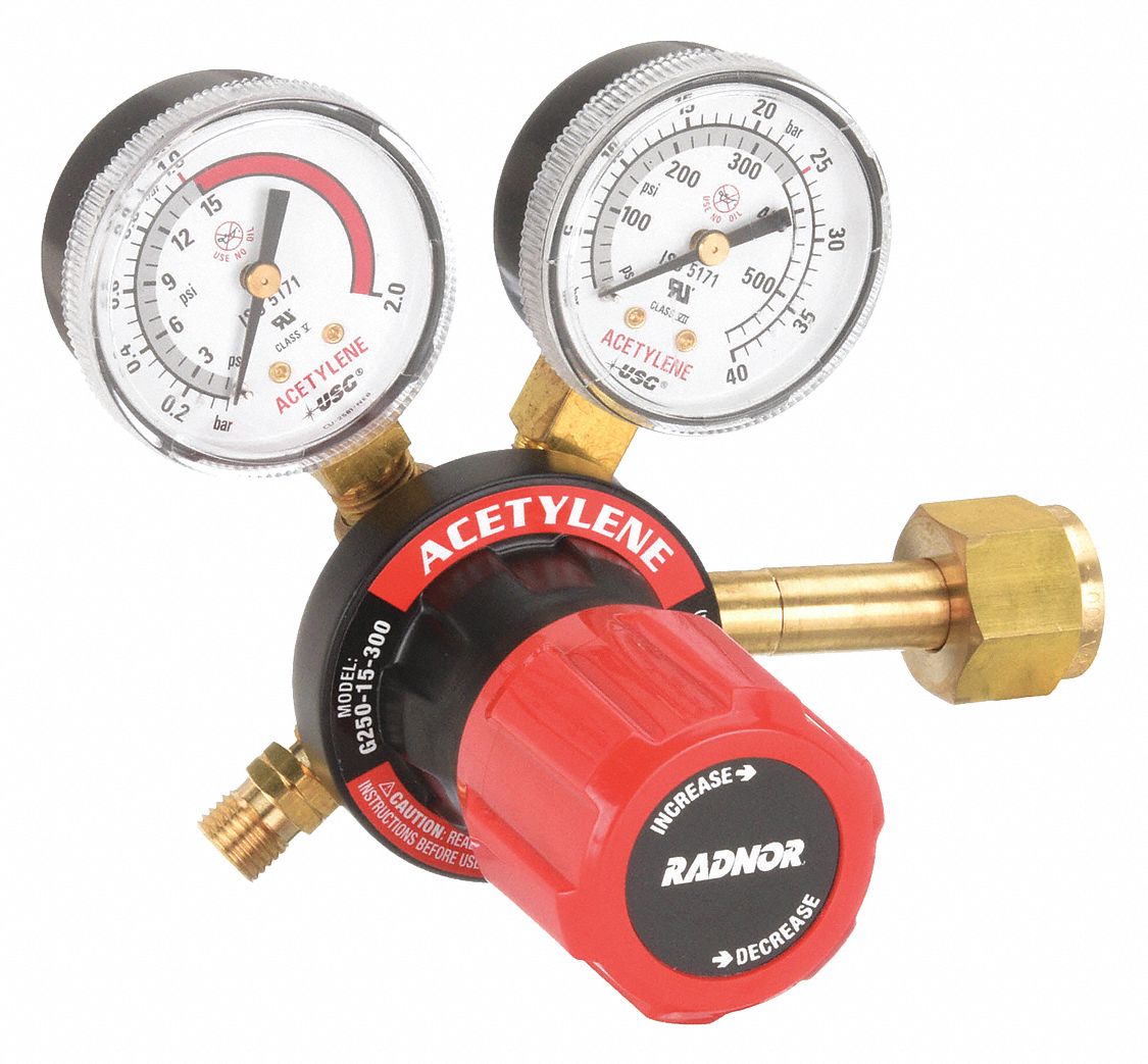 RADNOR, Single Stage, CGA 300 Inlet, Gas Regulator - 31UR39|RAD64003032 ...
