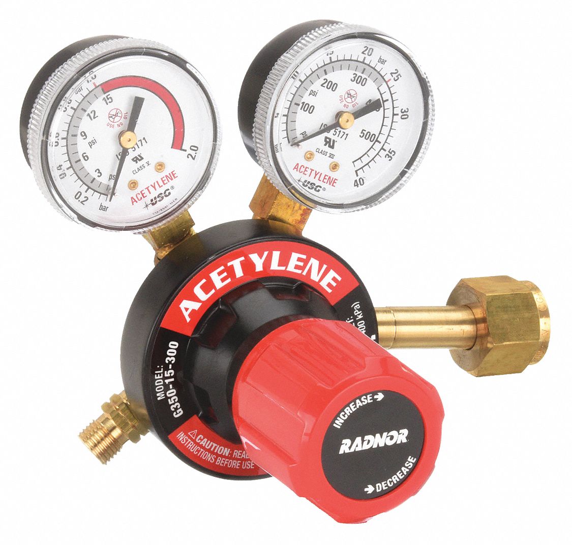 RADNOR, Single Stage, CGA 300 Inlet, Gas Regulator - 31UR42|RAD64003035 ...