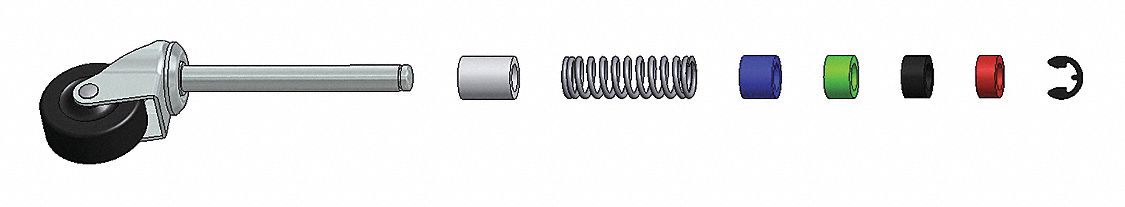 COTTERMAN, For Rolling Ladders, Swivel, Ladder Caster Kit - 31VG05 ...