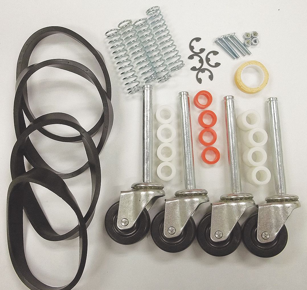 COTTERMAN, For Rolling Ladders, Swivel, Ladder Caster Kit - 31VG03 ...