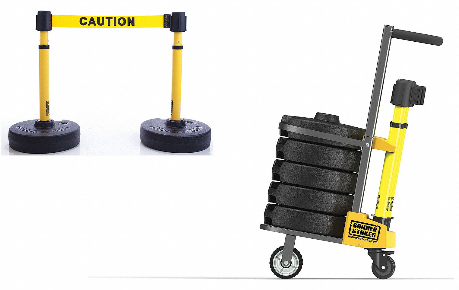 Portable Safety Barrier Systems - Grainger Industrial Supply