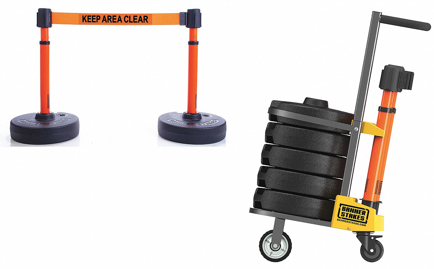 42 in Post Ht, 15 ft Belt Lg, Belt Barrier System - 31XF86|PL4015 ...