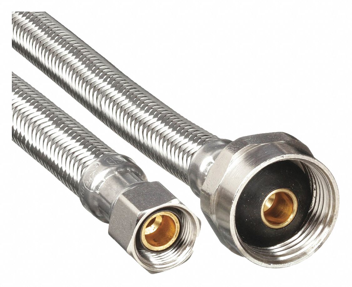 5/16 in Hose Inside Dia., 20 in Hose Lg, Toilet Connector - 31XJ55|88 ...