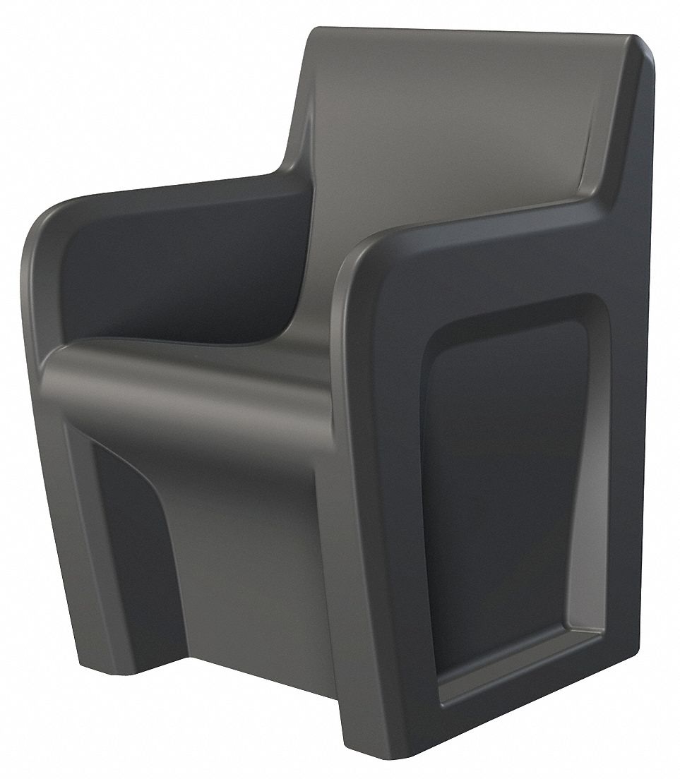 CORTECH, Black Seat Color, Polyethylene Seat Material, Arm Chair ...
