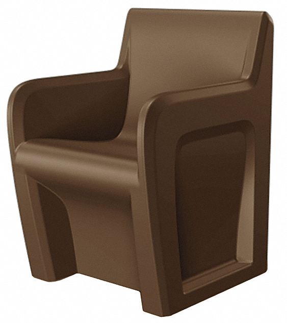 CORTECH, Brown Seat Color, Polyethylene Seat Material, Arm Chair ...